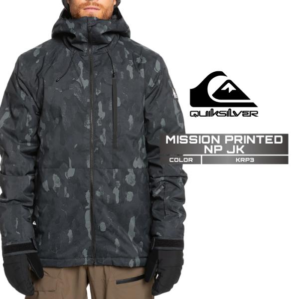 2024-25 QUIKSILVER MISSION PRINTED JK KRP3 クイックシルバー スノーボード ウェア ジャケット メンズ レディース 24-25 日本正規品