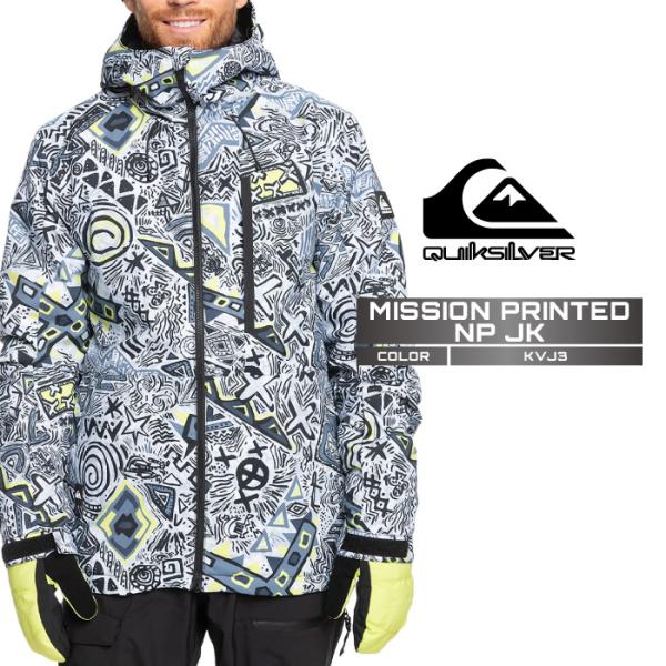 2024-25 QUIKSILVER MISSION PRINTED JK KVJ3 クイックシルバー スノーボード ウェア ジャケット メンズ レディース 24-25 日本正規品