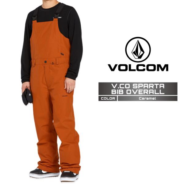 2024-25 VOLCOM V.CO SPARTA BIB OVERALL Caramel ボルコム スノーボード ウェアー ビブパンツ メンズ 日本正規品