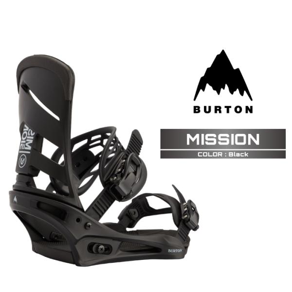 2025-26 BURTON MEN'S MISSION Black バートン ミッション スノーボード ビンディング バインディング メンズ 日本正規品 25-26