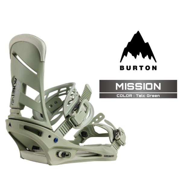 2025-26 BURTON MEN'S MISSION Talc Green バートン ミッション スノーボード ビンディング バインディング メンズ 日本正規品 25-26