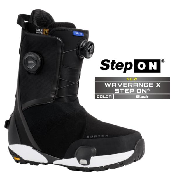 2025-26 BURTON MEN'S WAVERANGE X STEP ON Black バートン ウェーブレンジ エックス ステップオン スノーボード ブーツ メンズ 日本正規品 25-26