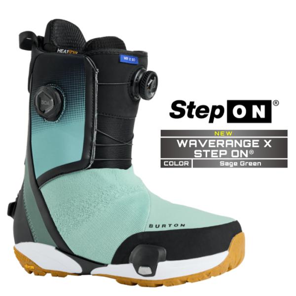 2025-26 BURTON MEN'S WAVERANGE X STEP ON Sage Green バートン ウェーブレンジ エックス ステップオン スノーボード ブーツ メンズ 日本正規品 25-26