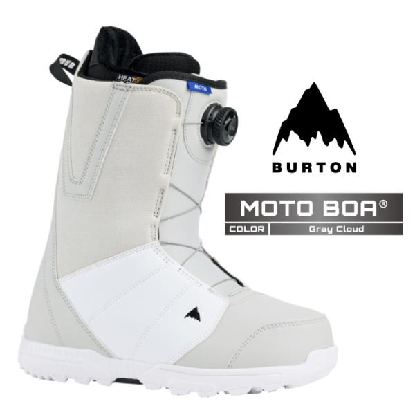 2025-26 BURTON MEN'S MOTO BOA Gray Cloud バートン モト ボア スノーボード ブーツ メンズ 日本正規品 25-26