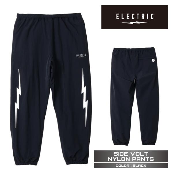 日本正規品 パンツ エレクトリック ELECTRIC SIDE VOLT NYLON PANTS Black 25FW