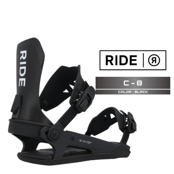 2025-26 RIDE C-8 Black ライド スノーボード ビンディング バインディング メンズ 25-26 日本正規品