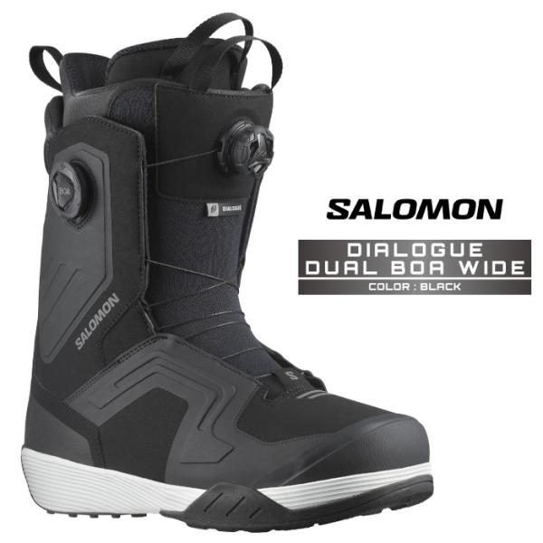 2025-26 SALOMON DIALOGUE DUAL BOA WIDE Black サロモン ダイアログ スノーボード ブーツ メンズ 日本正規品 25-26