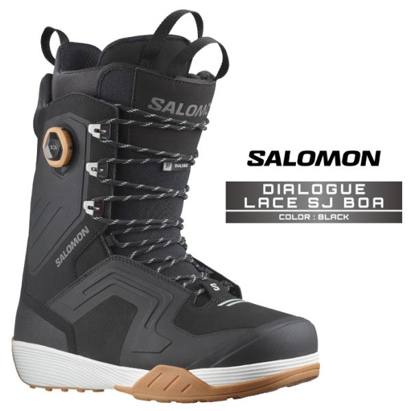 2025-26 SALOMON DIALOGUE LACE SJ BOA Black サロモン ダイアログ スノーボード ブーツ メンズ 日本正規品 25-26