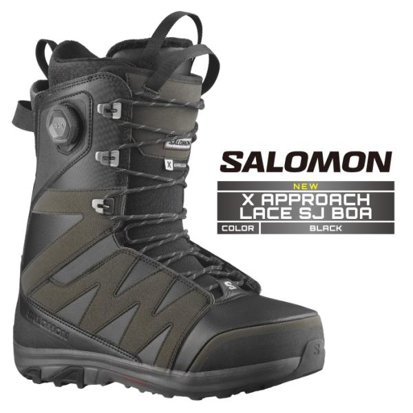 2025-26 SALOMON X APPROACH LACE SJ BOA Black サロモン エックス アプローチ スノーボード ブーツ メンズ レディース 日本正規品 25-26