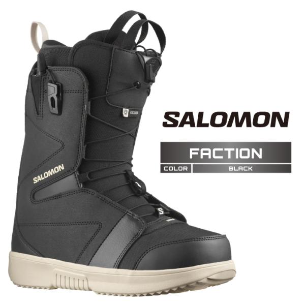 2025-26 SALOMON FACTION Black サロモン ファクション スノーボード ブーツ メンズ 日本正規品 25-26