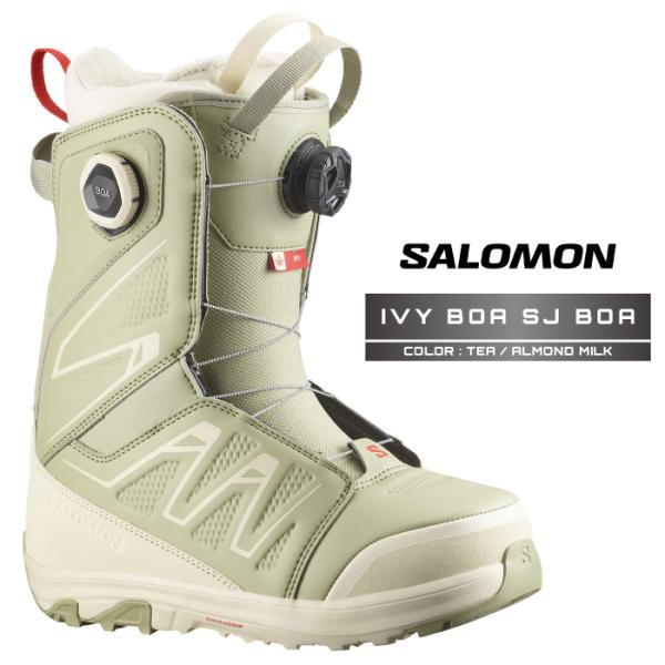2025-26 SALOMON IVY BOA SJ BOA Tea Almond サロモン アイビー スノーボード ブーツ レディース 日本正規品 25-26