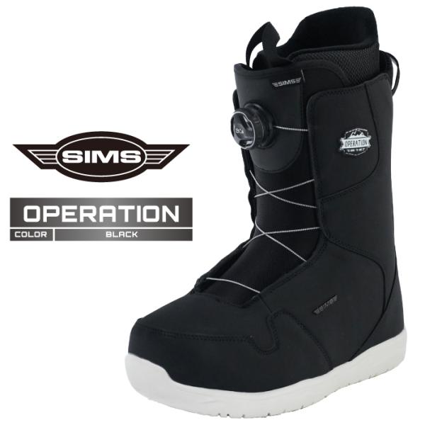 2025-26 SIMS OPERATION Black シムス オペレーション スノーボード ブーツ メンズ レディース 25-26 日本正規品