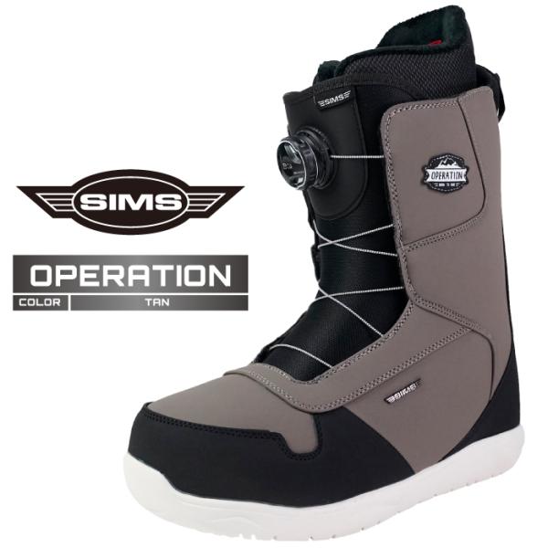 2025-26 SIMS OPERATION Tan シムス オペレーション スノーボード ブーツ メンズ レディース 25-26 日本正規品