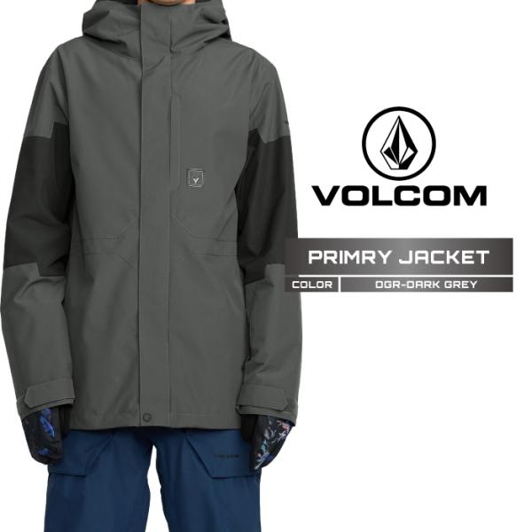 2025-26 VOLCOM PRIMRY JACKET Dark Grey ボルコム スノーボード ウェア ジャケット メンズ 25-26 日本正規品
