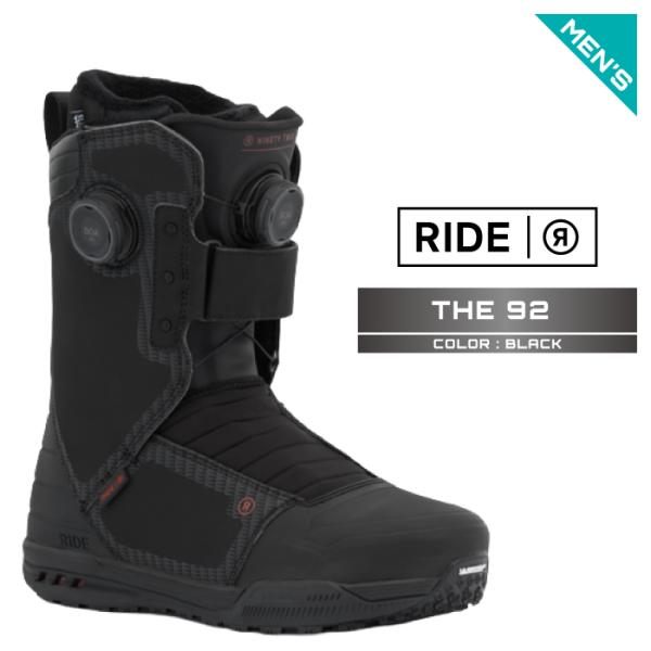 2026-27 RIDE THE 92 Black ライド ナインティツー スノーボード ブーツ メンズ 26-27 日本正規品