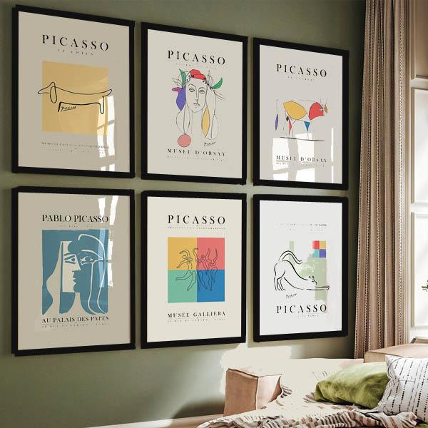パブロピカソの名画を現代アート風にアレンジしたデザインです。壁に掛けるだけでお部屋が一気にモダンでスタイリッシュな空間に★額縁・枠付きの壁掛けタイプで、複数枚でいろいろ自由な組み合わせが！自分用はもちろんのこと、新築・引っ越し祝いや結婚祝い...