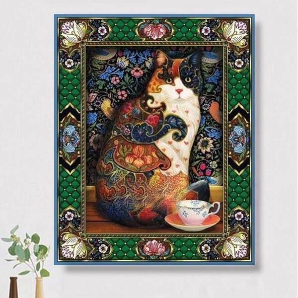 大人も子供も楽しめるダイヤモンド・カラービーズ刺繍です！番号と該当のビーズを貼っていくと、カラフルなモザイクアートが仕上がります。集中力を高めたい方や新しい趣味の発見、リハビリに、ゆったりした一人の時間を楽しむのも◎お友達とみんなで楽しむの...