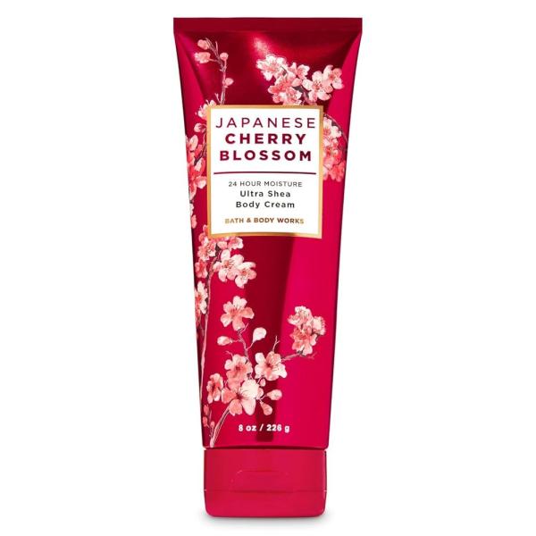 「商品情報」アメリカで大人気のボディケアSHOPこのブランドで一番人気の香りです「主な仕様」ジャパニーズチェリーブロッサム　ボディクリーム桜をイメージした香りビタミンE,ホホバオイルなど配合