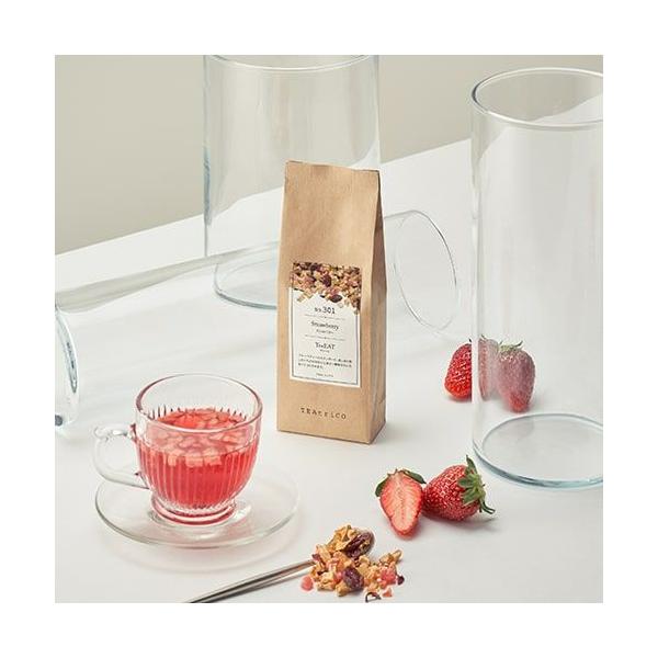 フルーツティーのスタンダード。 真っ赤に熟したいちごの甘みと心地よい酸味がみんなをトリコにさせます。 ノンカフェイン ・新感覚の食べられるお茶です。（フルーツティー） ・紅茶葉を使用しておりませんのでノンカフェインです。 お子様や妊娠中の方...