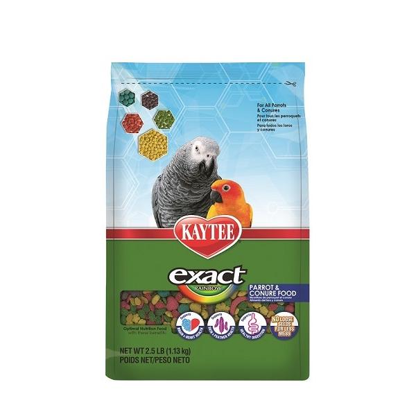 ●概要イグザクト・レインボーはタンパク質、ビタミン、ミネラル等の必須栄養分を、鳥の種類や特性に応じて最適に配合及び形成した高品質バランスフードです。ケイティー社独自のエクストルーデッド製法において、不純物の混入を最小限に抑えると同時に低温殺...