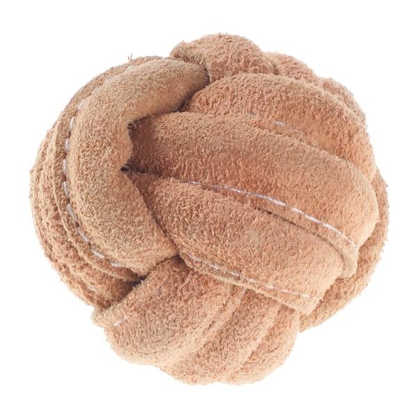 牛革で包み込んだ噛みごたえのあるレザーボールです。革素材が好きな大型インコにお勧めです。サイズ：直径約8cm素材：牛革・麻（芯材：コットン）※本品は犬用に展開されている製品ですが、インコ類にも代用頂けます。メーカー：DoggyMan