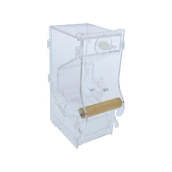 お留守番に便利な小鳥の自動給餌器です。食べた皮がトレイに溜まる新タイプのフィーダー。皮を吹く手間を軽減し、お掃除もらくらく！外付けタイプだから補充がしやすい！残量が一目でわかるクリアタイプ。オカメインコ、ボタンインコ、コザクラインコなど中型...