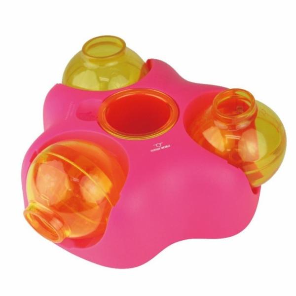 ボール状の部分を下へ回すと穴からおやつが出てくるフォージングトイ！■サイズ(約):縦20×横20×高さ6.4cm※メーカーより商品のデザイン、カラー、パーツサイズなど変更が頻繁にありますので商品写真と細部が異なる場合がありますがご了承下さい...