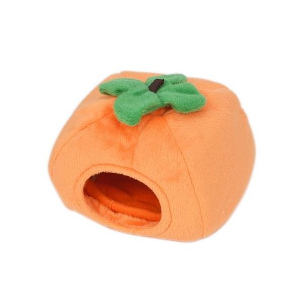 かわいい柿をモチーフにしたハウスです。なめらか＆しっとりな手触りの良い高級感ある素材です。出入口は１箇所、金具でケージの天井から吊るせます。マメルリハ〜サザナミインコ、ラブバードまでの小型インコ向けサイズです。サイズ(約)：W120×D12...