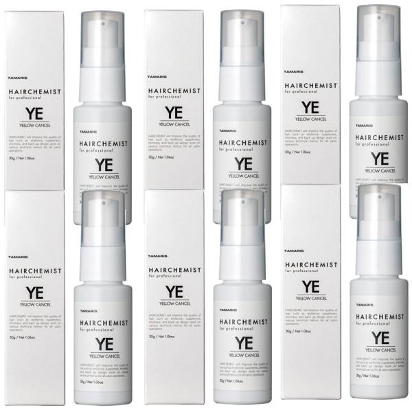 ブリーチ後の黄みを補正する紫色のオイル