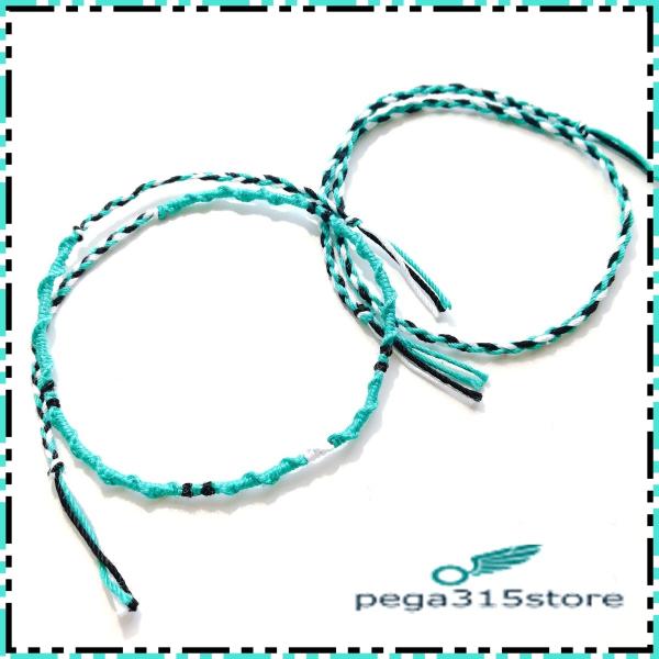 長さ：約３５ｃｍ 素材：刺繍糸 色：黒・ターコイズグリーン・オフホワイト ※お使いの液晶によってお色味が若干異なる事がございます。 ご心配な方はコメント下さい。 丁寧、迅速に出荷いたします♪ 追跡のない普通郵便での配送となります。 ＋200...