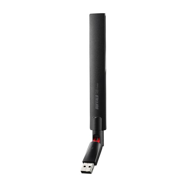 「商品情報」11ac/n/a/g/b 433Mbps USB2.0用 無線LAN子機高感度アンテナ(ハイゲイン)&amp;可動式機構遠距離や障害物が多い環境でも安定通信11ac未搭載パソコンを快適な11ac速度にアップグレードバッファローな...
