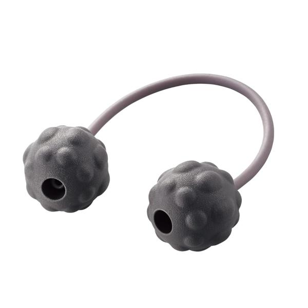 【 仕様 】■ 材質:合成ゴム■ サイズ:ボール部:直径 約49mm×約48.5mm、紐:約250mm■ カラー:グレー【 説明 】■ 仕事中でも、こっそりリフレッシュ。仕事で忙しく、疲れた身体のケアの時間も取れない人に向けた、オフィスでも...