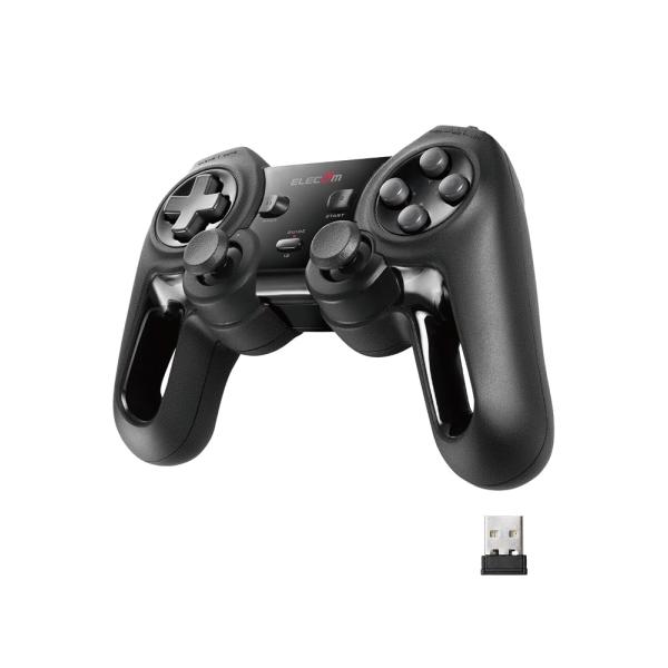 「商品情報」■高耐久アナログスティックと高耐久ボタンを備えた、13ボタンワイヤレスゲームパッドです。■2.4GHzワイヤレスを採用し、通信距離最大約10mを実現しています。※周囲の状況により通信距離が短くなることがあります。■XInputと...