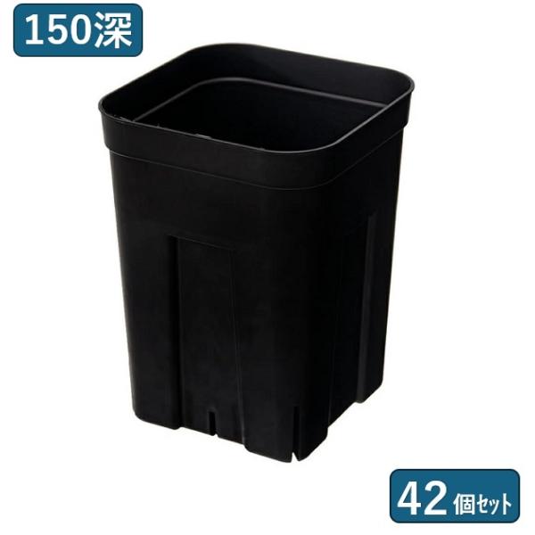 硬質ポットなので丈夫で長持ち。スリットにより、根がのびのび育ちます。挿しラベルが挿しやすく、抜けにくい。●材質・・・ポリプロピレン単品サイズ ・・・ 深鉢 150型 121×121ｘ150ｍｍカラー・・・ブラックお届け個数・・・42個