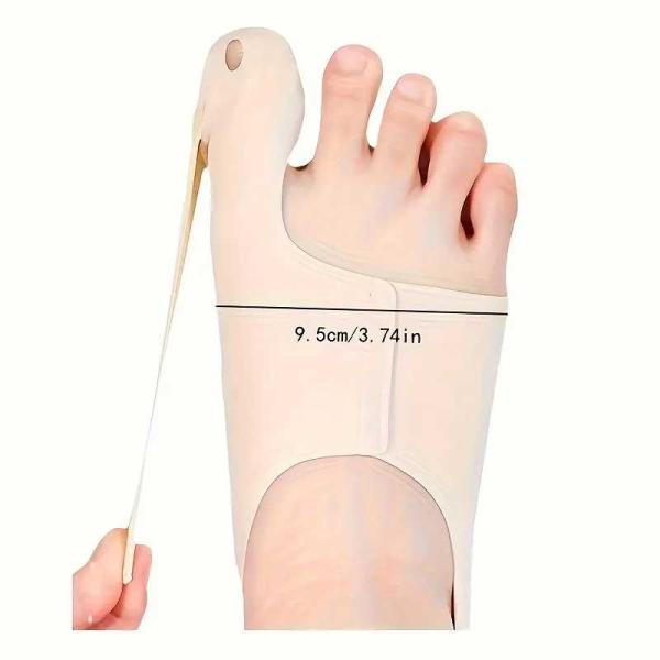 足のつま先セパレーターソックス、調節可能な超薄型通気性シューズ - 男性と女性の両方で着用可能 外反母趾サポーター 内反小趾 足指サポーター 足指セパレーター 親指 小指 矯正 足裏 アーチ 寝指 浮き指 左右セット