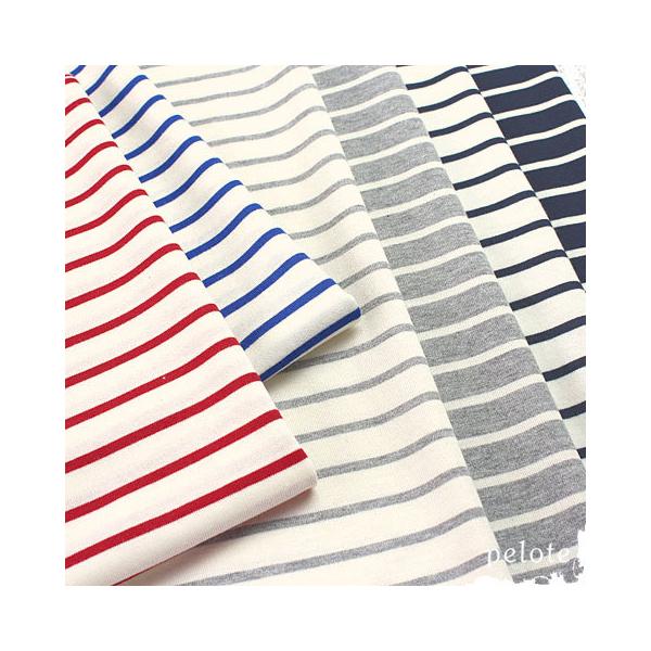 春夏のお洋服にぴったりの、ボーダーニットです。薄手でやわらかく、 とっても気持ちのいい肌ざわり。ベースはなじみやすいキナリカラーで、優しい印象のボーダーです。一般的なTシャツぐらいの厚みで、暑い季節にも心地よくご利用いただけます。テンション...