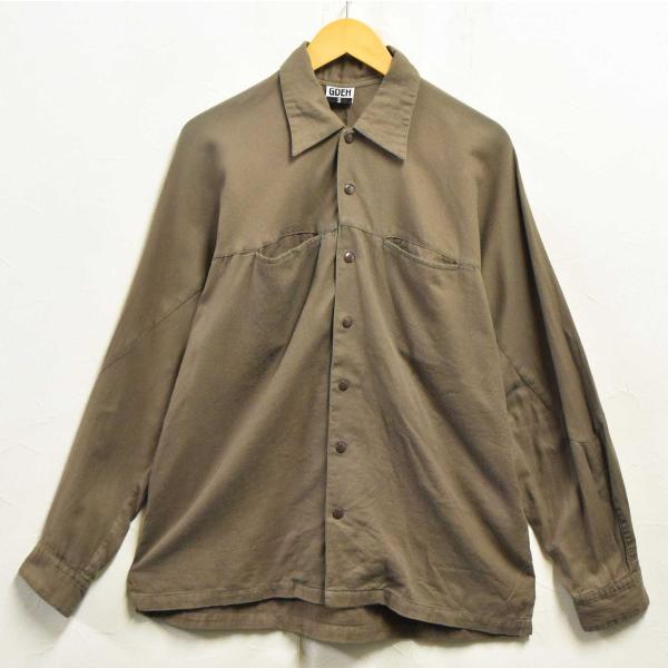 「GOODENOUGH」の長袖フランネルシャツです！両脇のスナップボタンなどがとても良い雰囲気ですのでコーディネートのポイントして大活躍してくれます！本当にお勧めです！