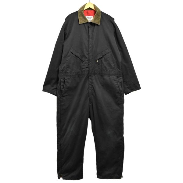 USA古着「Walls」の長袖ワークつなぎです！襟のコーデュロイなどがとても良い雰囲気ですのでコーディネートの即戦力として大活躍してくれます！また内側はナイロン系中綿キルティング、ひざまでのサイドジップ割りというのもリアルワークならではのポ...