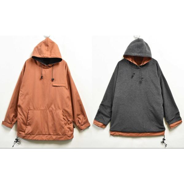 「Satanic」のフード付きナイロンジャケットです！絶妙な色味などがとても良い雰囲気ですのでコーディネートのポイントとして大活躍してくれます！シンプルで使い勝手の良い1枚ですので本当にお勧めです！またサイズも大きめですのでジャストサイズの...