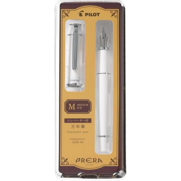 ＊在庫品につき、即納できます【在庫品】パイロット 万年筆 プレラ オフホワイト 中字 P-FPR-1-OW-M【送料無料】【仕様】気軽に使えるショートサイズ万年筆【付属コンバーター（インク吸入器）】CON-40付【サイズ】最大径Φ13.4m...