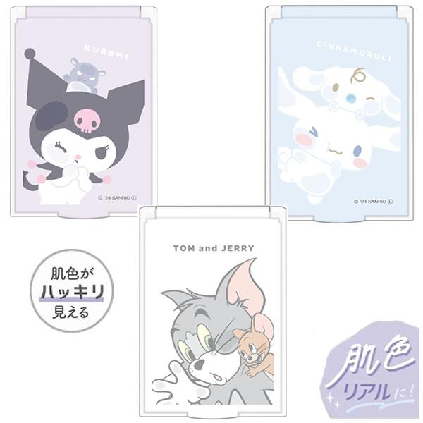 ●高反射で顔色がリアルに見えるミラーです●鮮明なのでメイクの厚塗り防止に●学校や外出先でサッと身だしなみチェック●女の子の必需品クロミ 125308  シナモロールシナモン 125310   トムとジェリー125312■サイズ：約H83×W...