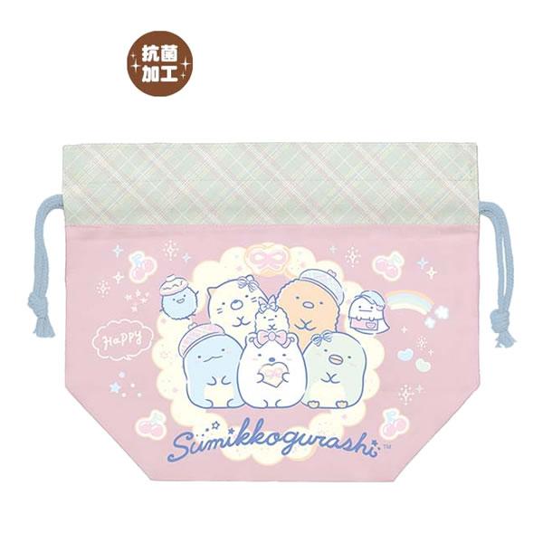 ●かわいいランチきんちゃく！●大きいサイズのランチボックスに対応★■サイズ　約215×250×110mm■仕様　綿100％・W紐タイプ・日本製※商品画像はイメージです。実際とは異なる場合があります。
