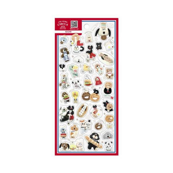 サーカスのような「ワクワク、ドキドキ」をテーマにする「CREATORS CIRCUS(クリエイターズサーカス)」透明シールシート。個性溢れるクリエイターのイラスト・アート作品が身近なステーショナリーアイテムになりました♪デコレーションにぴっ...