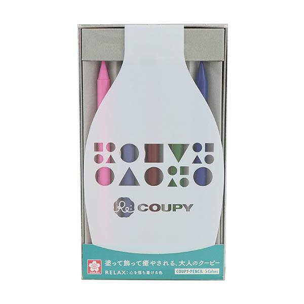 ●心をリセットする リ クーピー●5色のクーピーと花の塗り絵カードのセットです。●塗り絵を楽しんだ後は、台紙から切り離し、気分に合わせてケースにセットし、立てかけたり壁につるして飾ることができます。●大人のクーピー 色鉛筆 プレゼント アー...