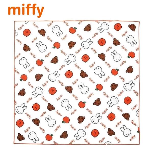 ●ミッフィーとスナッフィーとグランティをモチーフにしたデザインです♪■本体サイズ：H425×W425×D2mm　30ｇ■材質：綿100％　■日本製■裏面にお名前欄付き※商品画像はイメージです。実際とは異なる場合があります。