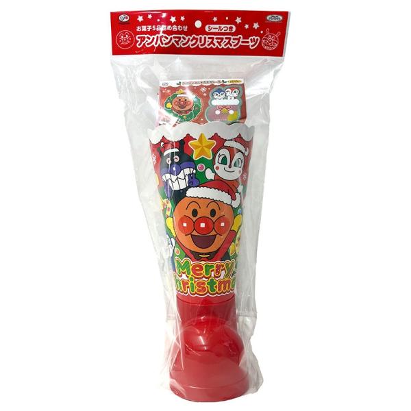商品名 クリスマス ブーツ お菓子 アンパンマン クリスマス ブーツ 2025 靴 くつ ギフト プレゼント 詰め合わせ シール 不二家 子供 こども サンタ サンタクロース