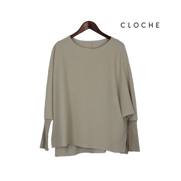 表面に凹凸感のあるジョーゼット生地を使用したプルオーバートップス。ゆったりとした身幅と長めの袖口リブデザインがポイントです。身体のラインを拾わずゆったりとストレスなく着ていただけます。ボートネックは片側にずらして肩落ちトップスのようにも着て...