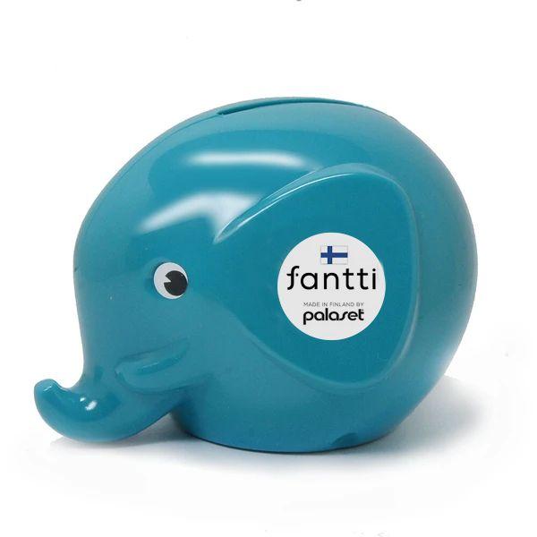 フィンランド発の鍵付き貯金箱、「Fantti（ファンティ） / エレファントバンク / ターコイズ」です。1970年代に銀行がノベルティとして配った貯金箱です。デザインをそのままに今でも製造され、長く愛され続けている北欧レトロな人気商品です...