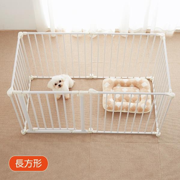 子犬から高齢犬まで、カタチを変えながらずーっと使えます。●6面にしてすっきりコンパクト子犬や小型犬は小さくしてもOK！パネルを調整して、4面から8面までアレンジ自在。●高齢犬の安全対策に角にはさまり、身動きが取れなくなってしまうのを防ぎます...