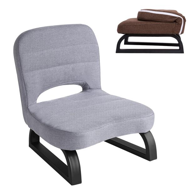 重量：約4kg 主張材：ポリエステル100%クッション材：ウレタンフォーム 構造材：スチール（鋼）合板耐荷重：約80kg【座面の高さが丁度良い】あぐら座りに丁度良い座面高16cm。座面下に足を入れて座れば、膝や腰に負担もかからず、足のしびれ...